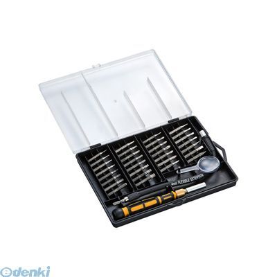 ●ドライバが届きにくい場所にあるネジを締めるフレキシブルシャフト付きドライバーセット●せまい場所でドライバが使えない時、付属のフレキシブルシャフトを使えば狭い場所でも使えるようになります。●プラス・マイナス・トルクス・6角合計30種のビット...