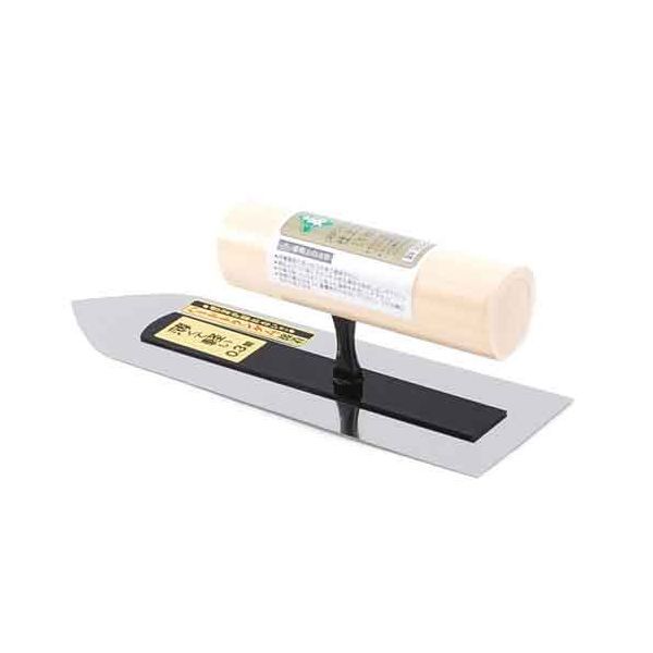 【用途】仕上げ・艶だし・波消し・化粧壁・補修。【機能・特徴】カシメ部分がないので鏝板にヒズミがありません。シンナー類(有機溶剤)で洗えます。珪藻土にも使えます。【仕様】●サイズ：180mm。●板厚：0.3mm。●コテ板：ステンレス。●柄：木...