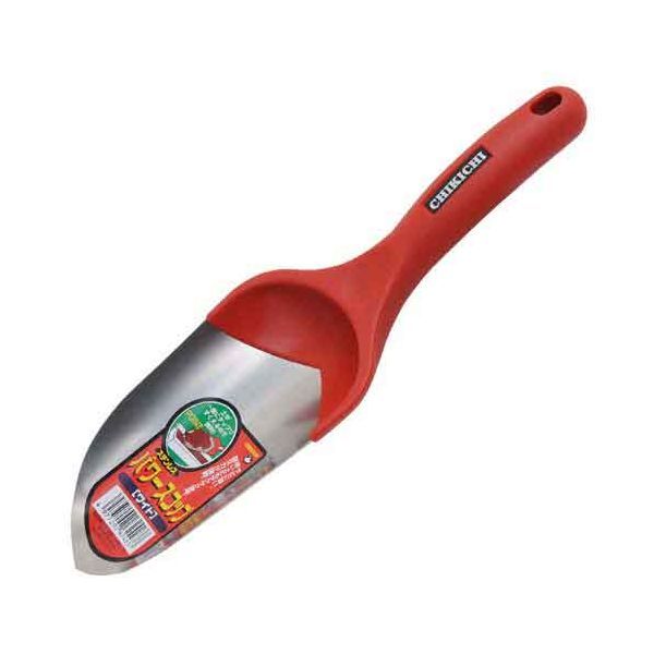 【用途】スコップ。【機能・特徴】穴掘り、土すくい用です。錆びに強いステンレス製です。硬い土でも楽々穴掘りできます。深アゴタイプでたくさんの土をすくう事ができます。【仕様】●目盛付。●刃部：ステンレス。●柄部：グラスファイバー。【注意事項ほか...