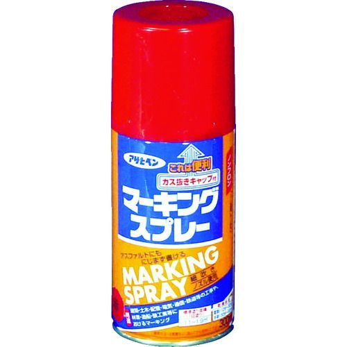 アサヒペンメーカーお問い合わせ：06-6930-5008【特長】●細吹きスプレーなので、マーキングや文字書きがきれいにできます。●約5〜15cmの距離から吹きつけることができます。●アスファルトにマークしてもにじみません。【用途】●マーキン...