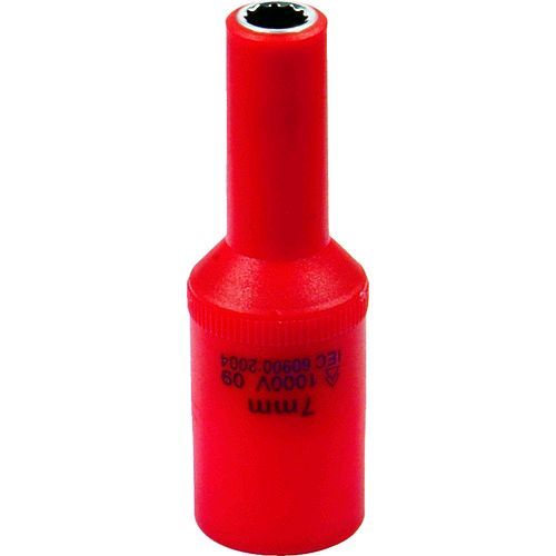 【特長】●成型樹脂の絶縁被膜により今までにない被膜の薄さを実現しました。【用途】●電気自動車及びハイブリッド車、一般低電圧作業用【仕様】●対辺寸法(mm)：7●差込角(mm)：9.5●全長(mm)：72【仕様2】●IEC60900規格品【材...