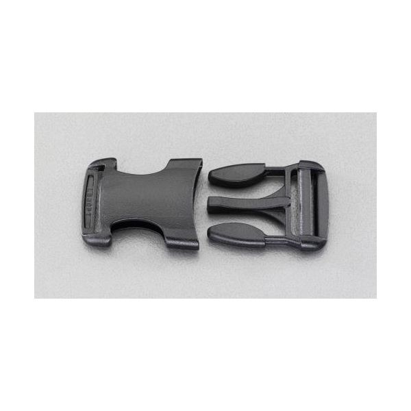 ●材質…ポリアセタール樹脂●適用バンド幅（A）…25mm●サイズ(B×C×D)…35×60×12mm●サイドリリースタイプ●入数…2組●流線形のシンプルなデザイン。●高強度と耐衝撃性を備えたタイプ●大きく長いプッシュ部が、より良い操作性を実現