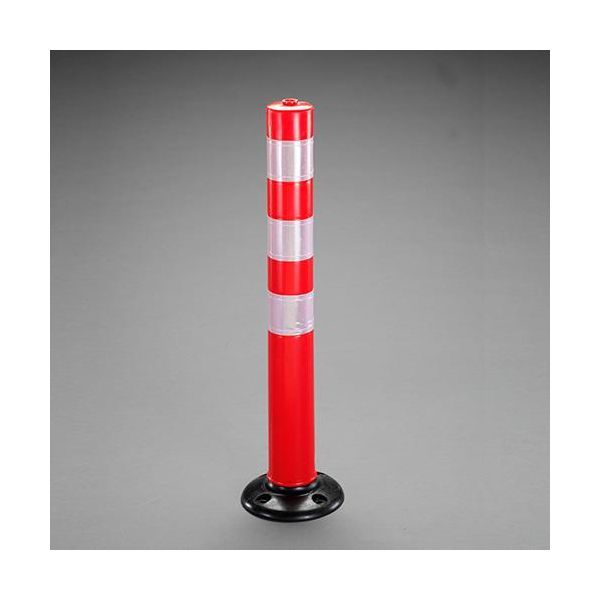 ●本体サイズ…φ90×800mm●ベースサイズ…φ205mm●カラー…本体：赤、反射板：白●材質…本体：EVA、ベース：ゴム●ベース固定穴径…φ11mm(固定穴は4ヶ所)●反射板幅…70mm●重量…約1.3kg●反射板明るさ…350cd●取...