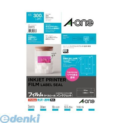 ●サイズ縦 本体：305mm●サイズ横 本体：218mm●サイズ高さ 本体：3mm●インクジェットプリンタでの印字適性に優れたラベルシールです。●下地を生かせる透明フィルムタイプです。光沢があり、鮮やかに印刷できます。●乾きが早く、にじまな...