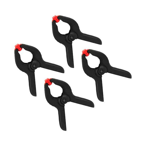 【用途】接着作業での固定や模型などの組み立て等。【機能・特徴】スプリング式なのでワンタッチでつかめます。可動式パットで色々な形状にフィットします。【仕様】●口の開き幅：25mm。●全長：85mm。●ナイロン製。【注意事項ほか】クランプ以外の...