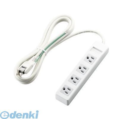 【商品説明】●本体差込口形状：3ピン ●本体差込口個数：4個口 ●プラグ仕様：2ピン・スイングプラグ(アースコード付) ●コード長：2.5m ●定格：125V・15A・1500W ●絶縁キャップ付きプラグ：○ ●二重被ふく：○ ●スイングプ...