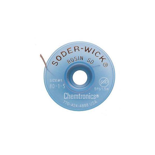 ●幅…0.9mm●長さ…1.5m●入数…1個●細い撚り線にフラックスをしみこませた半田吸取りワイヤー