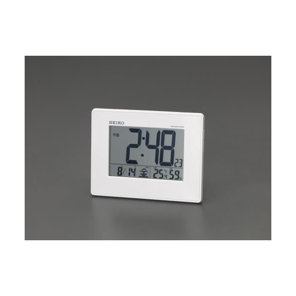 ●掛置兼用●電波受信機能●電波受信OFF機能●周波数…40kHz/60kHz自動選局●電子音アラーム●機能…温度・湿度表示、アラームオートストップ機能（約5分間）、スヌーズ、アラームモニター機能、2099年までのフルオートカレンダー●温度…...