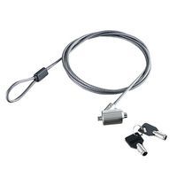 ＜特長＞ノートパソコン、液晶モニタのセキュリティスロットにセットすることによりノートパソコン、液晶モニタを盗難から守ます。ワイヤーをデスクに取り付け、PCに付いているスロットと接続するだけの簡単仕様。●シリンダー錠付ワイヤー(1.7m 径4...