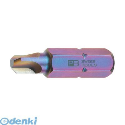 ■強度と精度に優れた差込角1／4（6．35mm）のトリウイングビットです。●全長(mm)：25●質量(g)：5ハンドツール【PB　SWISS TOOLS】 ＞ 各種ビット7610733206186