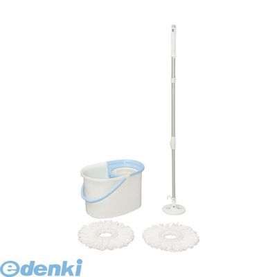 【商品説明】【■軽い力で、水切りしやすい手回し洗浄・脱水。■セット内容：モップモップヘッド2個バケツ■外寸：モップ＝径345×長925?1245mmバケツ＝幅420×奥300×高280mm■容量：バケツ＝約7．9l■材質：モップ＝アルミ／A...