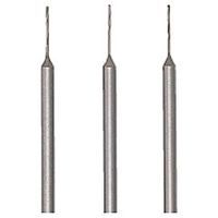 小径ドリル 3本　&phi;0.5mm ●用途/鉄、非鉄金属などの穴あけ ●シャフト径/&phi;2.35mm ●材質/ハイス輸入工具 ＞ PROXXON（プロクソン） ＞ 先端パーツ4952989288541
