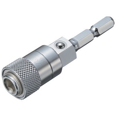 【商品説明】■スライドロック式で着脱がスムーズにでき、安全に確実に各種ビットを固定できます。■スライドロック部は空転するので指で押さえることで先端のブレを抑えることができます。■シャンク部根元の六角部は脱落防止用ボール付で接続先が6角でも1...