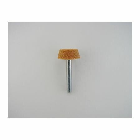 【商品説明】■回転工具に取付けて研削する砥石です。各種金属の研削に使用する一般的な砥石です。■外径（mm）：25■高さ（mm）：10■軸径（mm）：6■砥材：WA材■粒度：＃60■形状：台形型■最大許容回転数(min-1)：34000■先端...