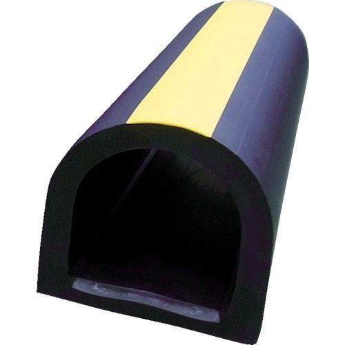 八興販売メーカーお問い合わせ：0745-73-1536【特長】●D型中空形状の車止めです。繰り返し圧縮しても形状を保持し、破損しません。●樹脂製により軽量。従来のゴム製の約1/2の重量です。●ポリプロピレン複合成型により、当て板が不要です。...