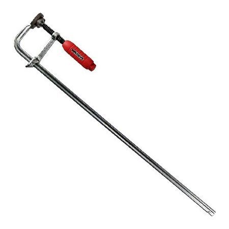 【商品説明】接着作業、溶接作業、機械加工、木工加工での材料固定に。 バーは鍛造製のため強靭、反りや曲がりに強く丈夫です。 グリップエンドに17mm角の突起を設けていますので、スパナ等で強力な増し締めが可能です。 キャップ部分が可傾式（約20...