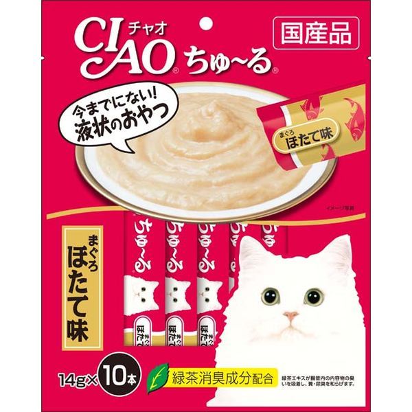 【商品説明】いなば イナバ INABA INABA ちゃお チャオ CIAO CIAO 猫 おやつ 間食 ちゅーる チュール チュ〜ル●液状おやつです。舐めて食べられるので、子猫や高齢猫ちゃんも食べやすいおやつです。まぐろほたて味のちゅ〜る...