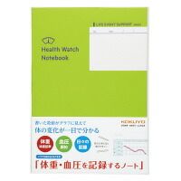 【商品説明】●日々記録型ノート　●サイズ／A5　●仕様／体重・血圧を記録するノート　●枚数／32枚（64ページ）　●中紙／上質紙　●製本様式／糸かがりとじ　●中紙／ECFパルプ使用4901480307336