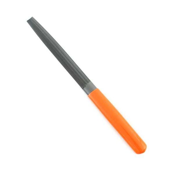 【商品説明】【用途】一般金属加工用のヤスリ。【機能・特徴】鉄等の一般金属の切削加工に使用します。【仕様】●ヤスリ目数：16CUT／cm。●ソフトグリップ付。●形状：半丸。●刃長150mm。●目種：複目。【材質】●本体：SK材。●柄部：樹脂グ...