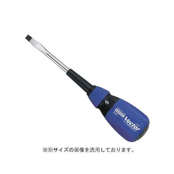 【商品説明】【用途】ねじ締め作業。【機能・特徴】押しながら力のよく伝わる大径クッショングリップ。サックに入る先細形状。【仕様】●サイズ：（−）8．0。●軸長：150mm。●全身焼入。●刃先マグネット入り。●PAT．。【材質】●クロームバナジ...