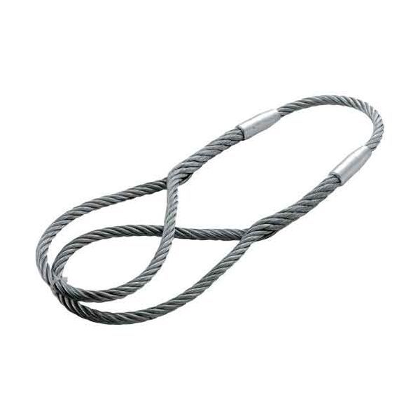 【商品説明】【用途】荷物の吊り上げ・固定・引っ張り。【機能・特徴】クレーン等安全規則219条適合品・労働安全衛生規則475条適合品です。フレミッシュ加工＋アルミクランプ止めの2重ロックでトゲも無く安全です。特殊メッキ仕様（G／O）で荷物や手...