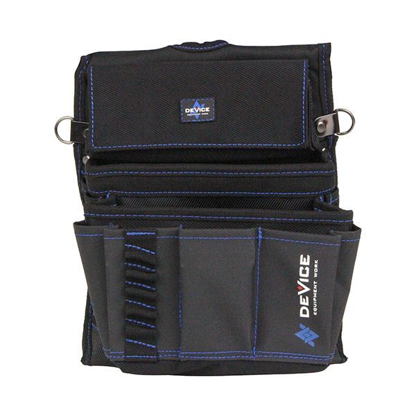 【商品説明】【用途】道具・工具の収納。【機能・特徴】工具の整理をしやすい豊富なポケット付きです。邪魔にならない薄型タイプです。【仕様】●色：ブラック。【材質】●ポリエステル。【注意事項ほか】バックル、リベットなど金具類の変形、ゆるみ及びほつ...