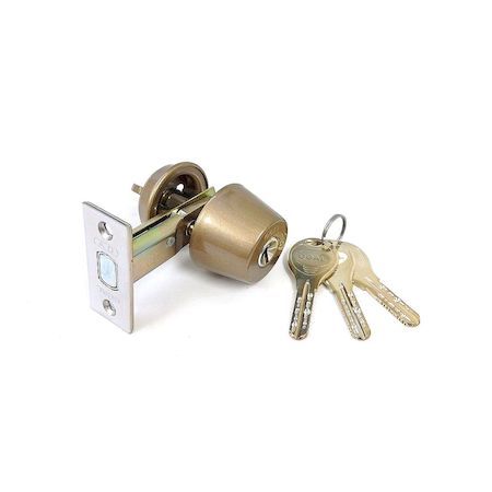 【商品説明】●仕様：本締錠●チューブラー本締錠ADシリーズ●バックセット：60mm●取付可能扉厚：30mm以上〜43mm未満●室外側：V18シリンダー●室内側：サムターン●材質／仕上：ステンレス／コーティングアンバー（80）●キー本数：3本...