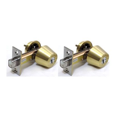 【商品説明】●仕様：本締錠●チューブラー本締錠ADシリーズ●バックセット：60mm●取付可能扉厚：30mm以上〜43mm未満●室外側：V18シリンダー●室内側：サムターン●材質／仕上：ステンレス／金色ヘアーライン（21）●キー本数：6本●2...
