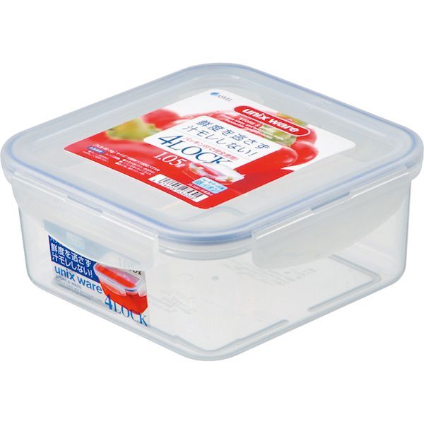 【商品説明】●サイズ：158×158×高さ95mm●容量：1.45L●材質：本体・蓋/PP　パッキン/シリコンゴム