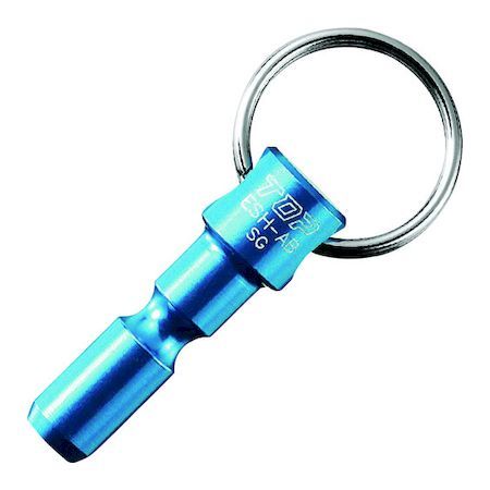 【商品説明】●六角シャンク以外の鍵や小物を、ソケットホルダーに収納できる様にするアダプターです。●多種多彩な鍵を取り付け紛失、落下を防ぎます。●色：ブルー●全長(mm)：42●差込口(mm)●二重リング付●炭素鋼●鉄工ドリルや下穴錐などの鋭...