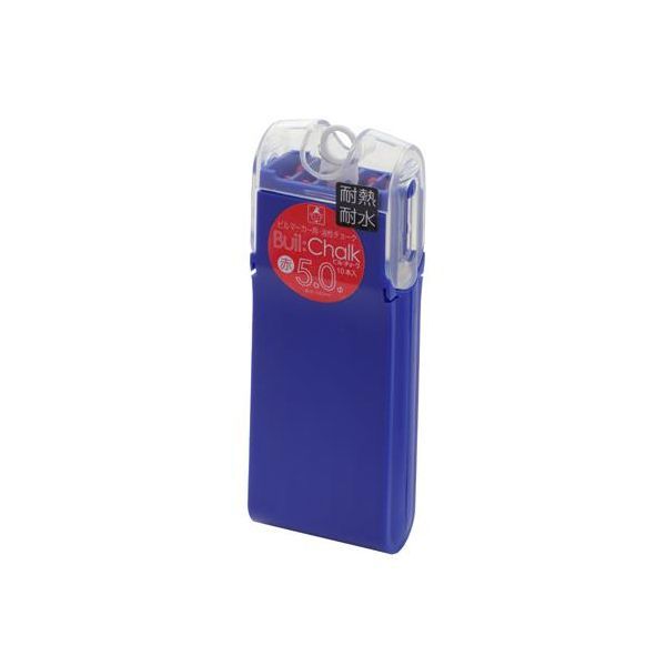 ●EA765MP-301・-302用替えチョーク●芯径…5mm●入数…10本●芯長…約100mm●カラー…赤●暑さ、水濡れにも強い硬芯で、ザラつきのある面に適しています。●保管に便利なフック穴付きケース入りです。●コンクリートやアスファルト...