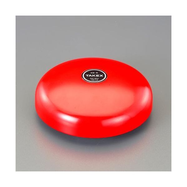 ●音量…94db以上（前方1m）●電源電圧…DC10V〜19V（極性あり）●色…赤●設置場所…屋内・半屋外（簡易防滴構造）●消費電流…18mA以下●サイズ…φ150×52mm●材質…アルミ合金ダイカスト（メラミン焼付塗装）●重量…約440g...