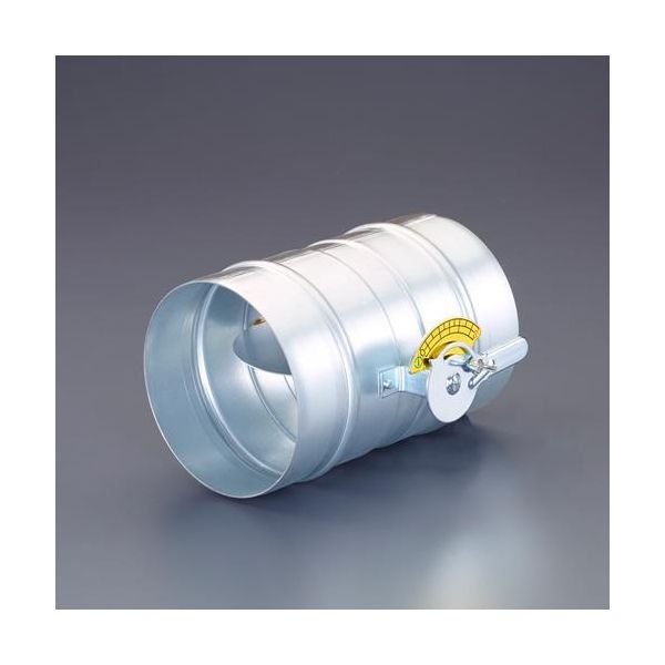 ●サイズ（D）…φ200mm●サイズ（L）…132mm●材質…鉄（亜鉛メッキ）●ガイド式●空気の流れる量を調節するダンパーです●羽根の開閉をハンドルなど手動で操作します