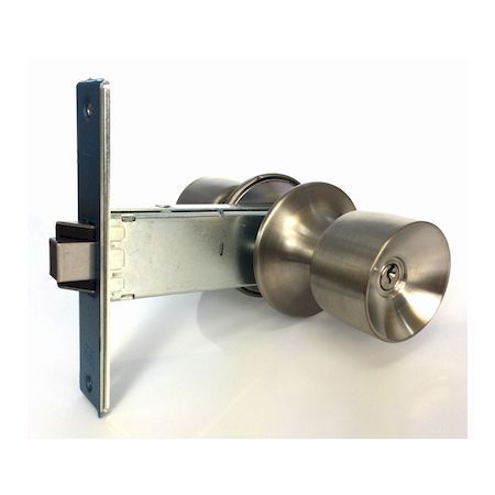 【商品説明】●インテグラル錠　Gシリーズ●仕様：玄関錠●バックセット：100mm●フロントサイズ：H130mm×W25mm（No．8フロント）●握玉（ノブ）：N型●勝手：左右、内外共通●シリンダー：SP5本ピン●取付可能扉厚：30mm以上〜...