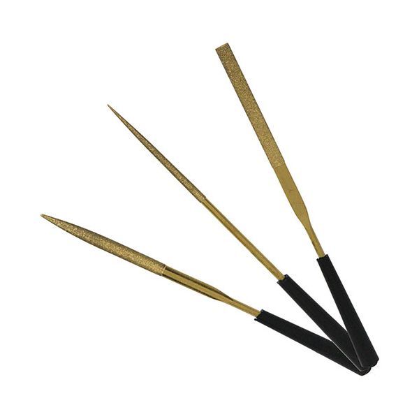 【商品説明】細かい作業に最適な精密作業用のダイヤモンドヤスリです。【用途】高硬度素材・研削困難な難削材の仕上げ加工、精密機械部品のバリ取り、金属・樹脂のヤスリかけ。【機能・特長】平・丸・半丸の3形状のセット品です。使用後の収納に便利なケース...