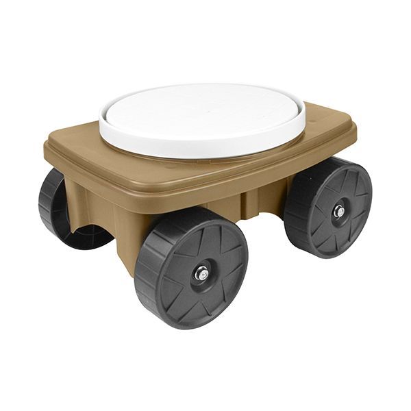 【商品説明】つらかった中腰作業が楽になる、庭仕事の必需品です。【用途】タイヤ付き作業椅子。【機能・特長】作業・移動が楽にできます。長時間の作業も楽々です。農作業・草取り等の作業時に最適です。座部が360度回転します。【材質】ポリプロピレン。...