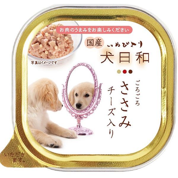 【商品説明】●ささみをベースに、犬が大好きなチーズをトッピングしました。ゴロゴロお肉が食欲をそそります。●原材料(成分)：肉類(鶏肉、鶏ささみ、鶏肝)、プロセスチーズ、小麦粉、でん粉、無水結晶ぶどう糖、なたね油、増粘多糖類、塩化カリウム、リ...