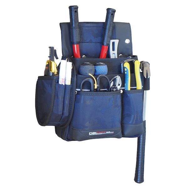 【商品説明】●人気の墨壺ケース付き釘袋の迷彩カラー。●ポケットが多めで使いやすさを重視。●大きめ釘袋で、大容量タイプ。●型くずれがしにくく使いやすい。●本体サイズ：H320×W310×D150mm/深さ：3段(230mm/180mm/130...