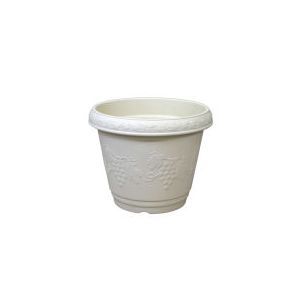 【商品説明】●おしゃれなぶどう柄のレリーフプランター。●玄関先の寄せ植えに最適な設計。●通水性、通気性のよい底穴構造●材質:ポリプロピレン●サイズ縦_本体（mm）：250●サイズ横_本体（mm）：315●サイズ高さ_本体（mm）：315