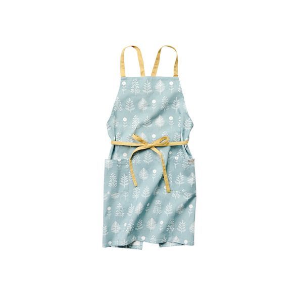 【商品説明】●綿100%　●インド製　●北欧柄と優しい色のエプロンです。