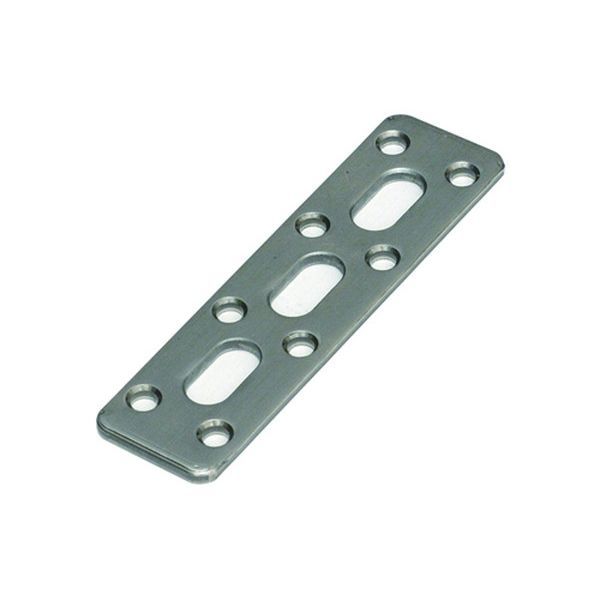 【商品説明】●接合・補修など幅広い用途に使える金具です。●サイズ：2×25×94mm●材質：ステンレス●仕上：ヘアーライン。