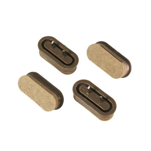 【商品説明】●家具・イス脚等による傷防止・防振・防音効果があります。●防音・防振ゴム・スポンジ・フェルト・フィルターシリーズ●カラー：ブラウン●サイズ：16×35mm●材質：硬質フェルト