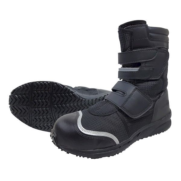 【商品説明】・耐油・耐滑・クッション性に優れたHyperVソール搭載　JSAA B種適合セーフティブーツ・高い耐滑性能があり、水や油など滑りやすい場所での作業で効果を発揮！・履き口が柔らかくて足当たりが良い・マジック部分と後部に反射材採用・...