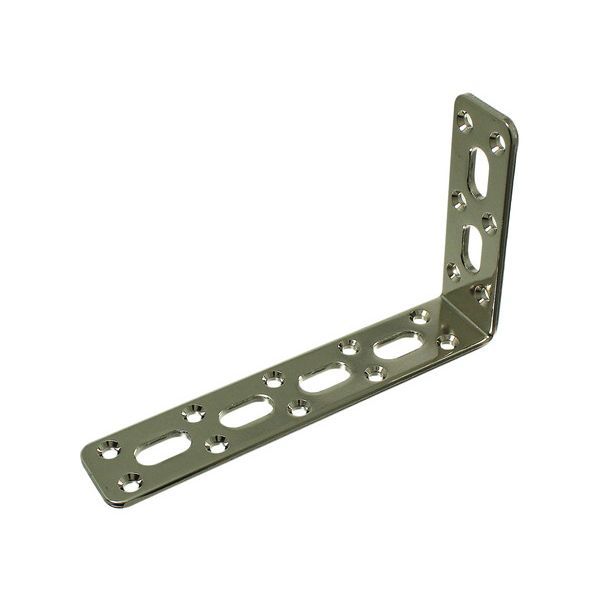 【商品説明】●日曜大工・家具転倒防止に。●材質：スチール●表面加工：ニッケルメッキ●サイズ：3×25×75×127●適用ビス：皿ビス4mm　ボルト8mm