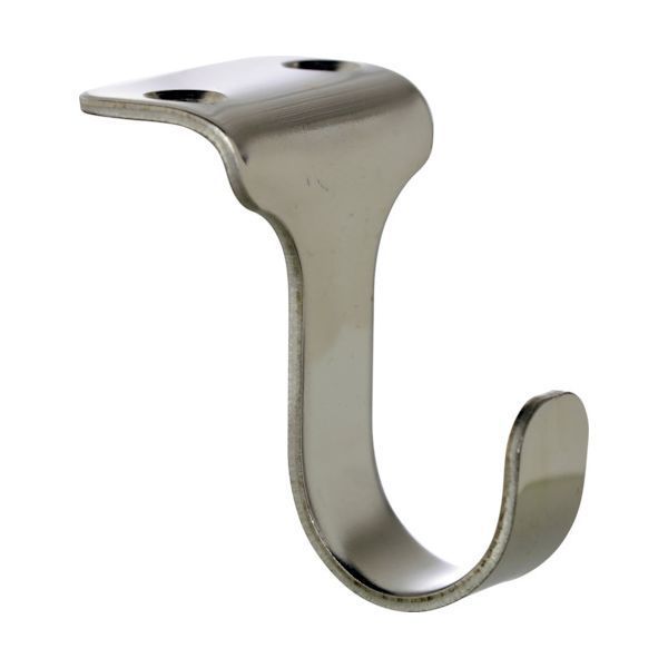 【商品説明】【特長】●テーブルやカウンターの下にも取り付け可能なフックです。【用途】●鞄や小物かけとして。【仕様】●吊下荷重(kgf)：5●A(mm)：35●D(mm)：13●H(mm)：43●L(mm)：45●厚さ(mm)：2●取付穴数(...