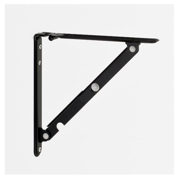 【商品説明】●製品特徴：イタリア製のシンプルなデザインの棚受金具。「居心地のいいデザイン」を追求したデザインです。折りたたみ式で不要な時は折りたためる設計で、取付ビスにもグレー塗装がされていてメタルっぽい印象をなくしており、オシャレな棚受金...