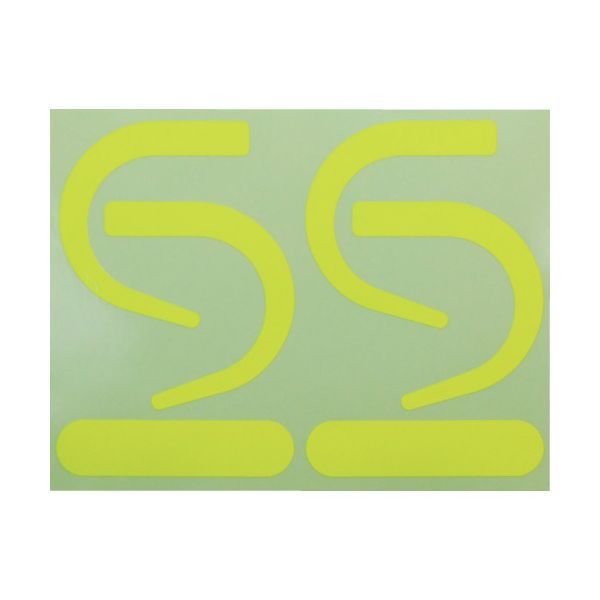 【商品説明】【特長】●蛍光色のフック用識別シールです。●フックの両側面とフック下に貼り付けができます。【用途】●ランヤードのフックに貼り安全意識を向上させるためのシールです。【仕様】●色：蛍光イエロー【仕様2】●表面PET貼り【材質／仕上】...
