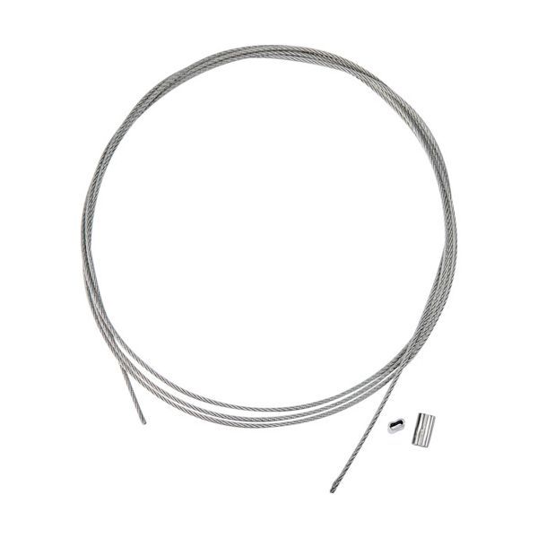 【商品説明】【特長】●ほつれ止め加工を先端に施していますので、自由にお使いいただけます。●スリーブが2個付属していますので、お好みのサイズでアイ加工ができます。●細くても強度があり目立ちません。●スリーブもステンレスのため錆びにくく屋外での...