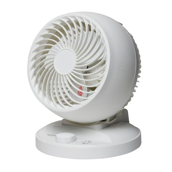 【商品説明】●15cm3枚羽根のメカ式サーキュレーター●消費電力:27W/23W(50Hz/60Hz)●風量3段階切替●上下角度調節●本体寸法(約):W225×D224×H270mm●本体重量(約):1.3kg●ホワイト色