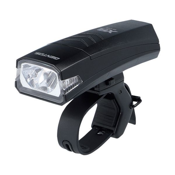 【商品説明】【特長】●対向車や歩行者が眩しくない上面カットリフレクター搭載です。●XB-350Bの後継機種です。【用途】●自転車走行時の暗い道や夜間のアピールに。【仕様】●明るさ(lm)：210(強モード時)●色：ブラック●幅(mm)：98...